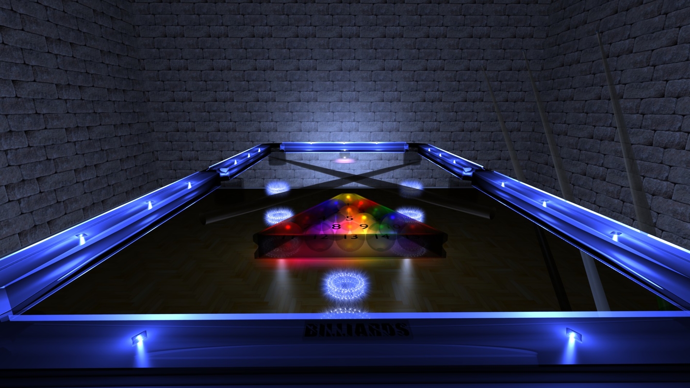 futuristic solar powered pool table 3d model