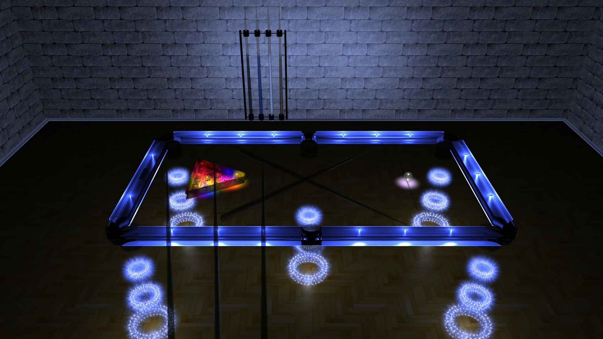 futuristic solar powered pool table 3d model