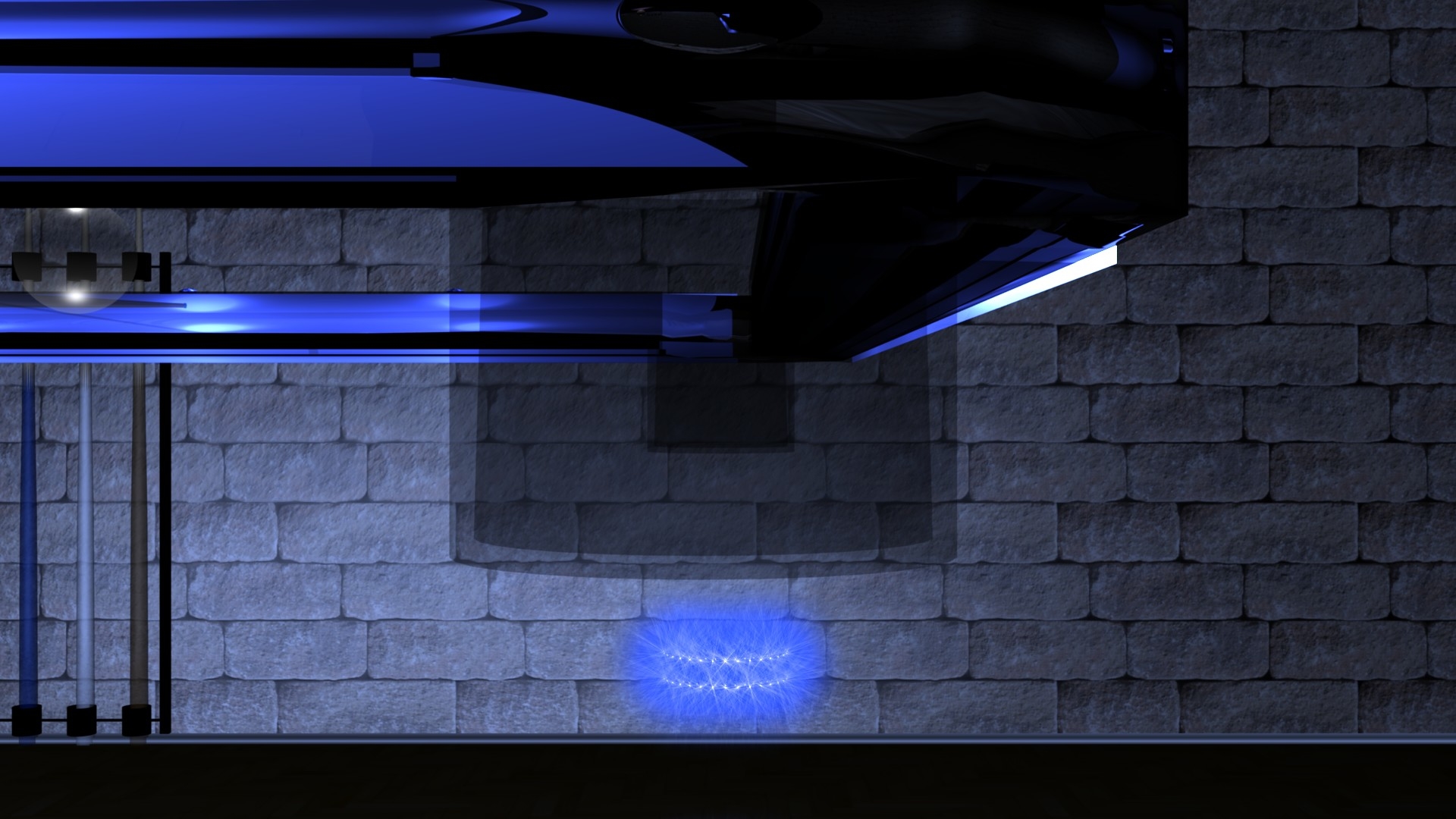 futuristic solar powered pool table 3d model