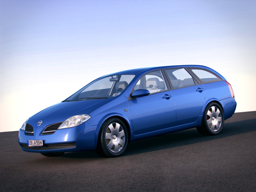 3d 3ds nissan primera p12 wagon