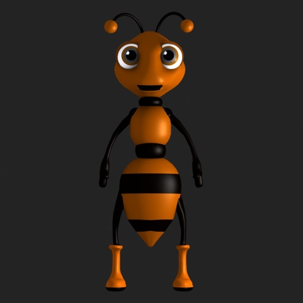 ant character obj