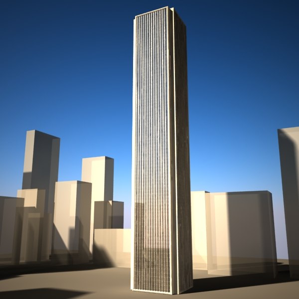 3d model aon center building skyscraper