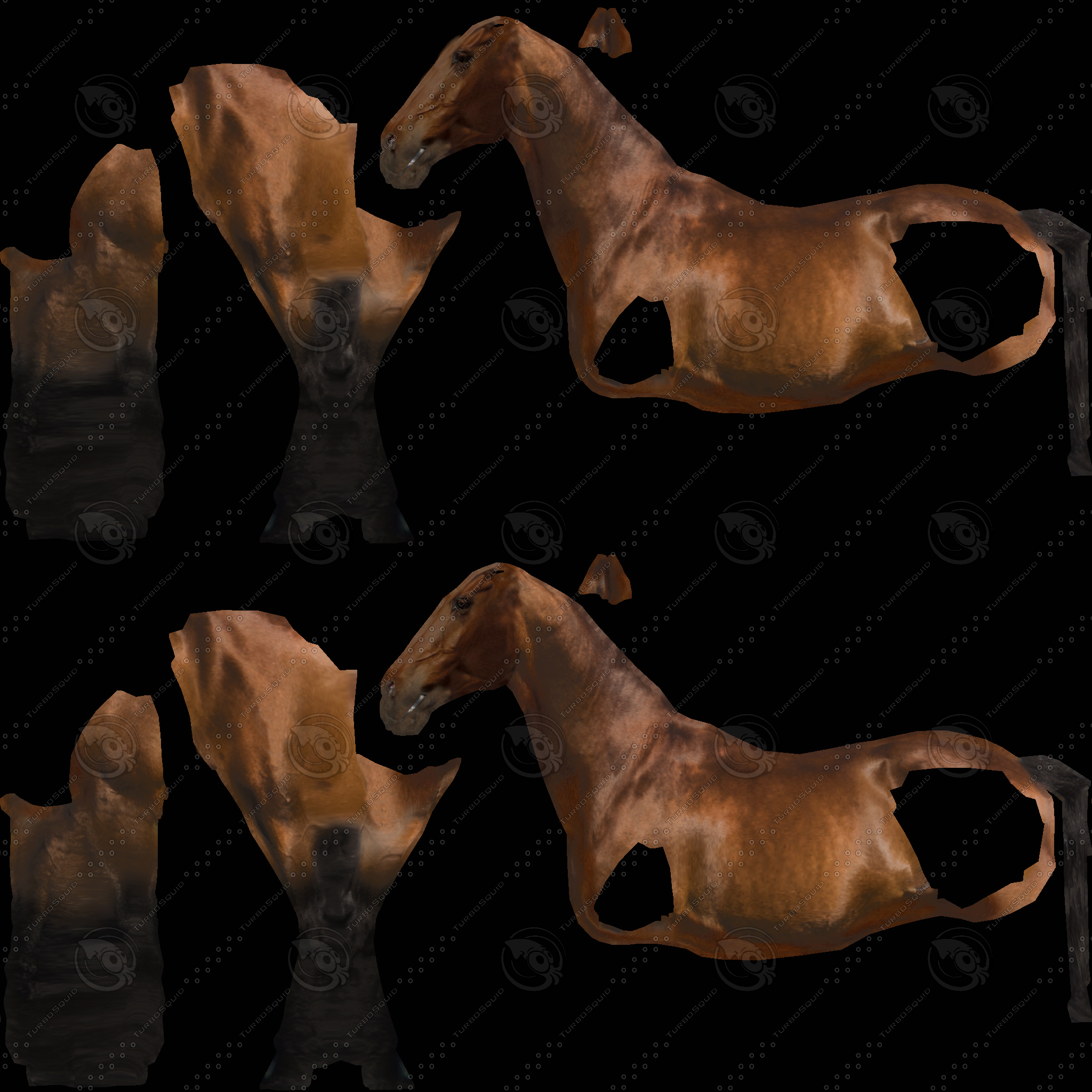 realistic horse animation 3d max