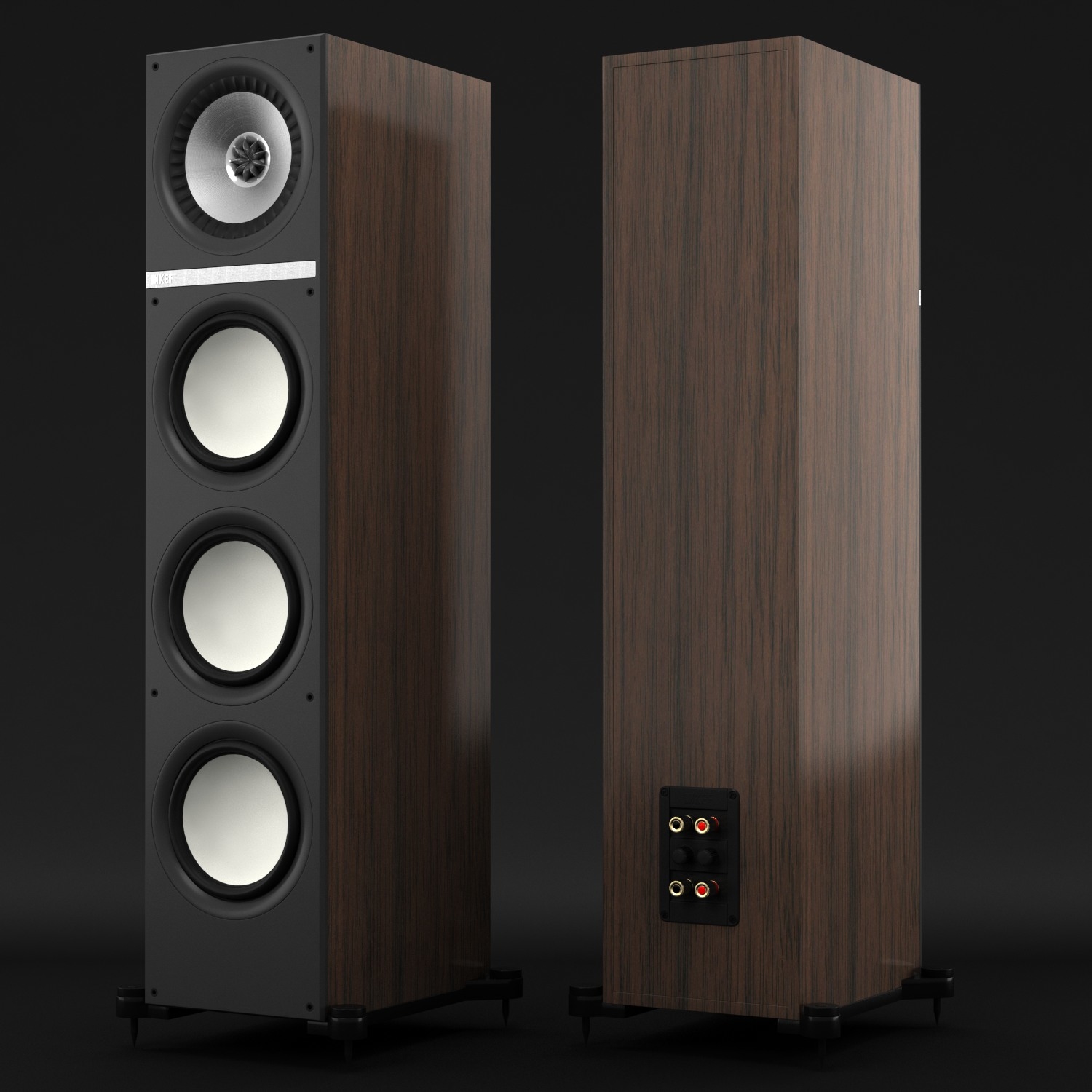 3d model kef q700 speaker