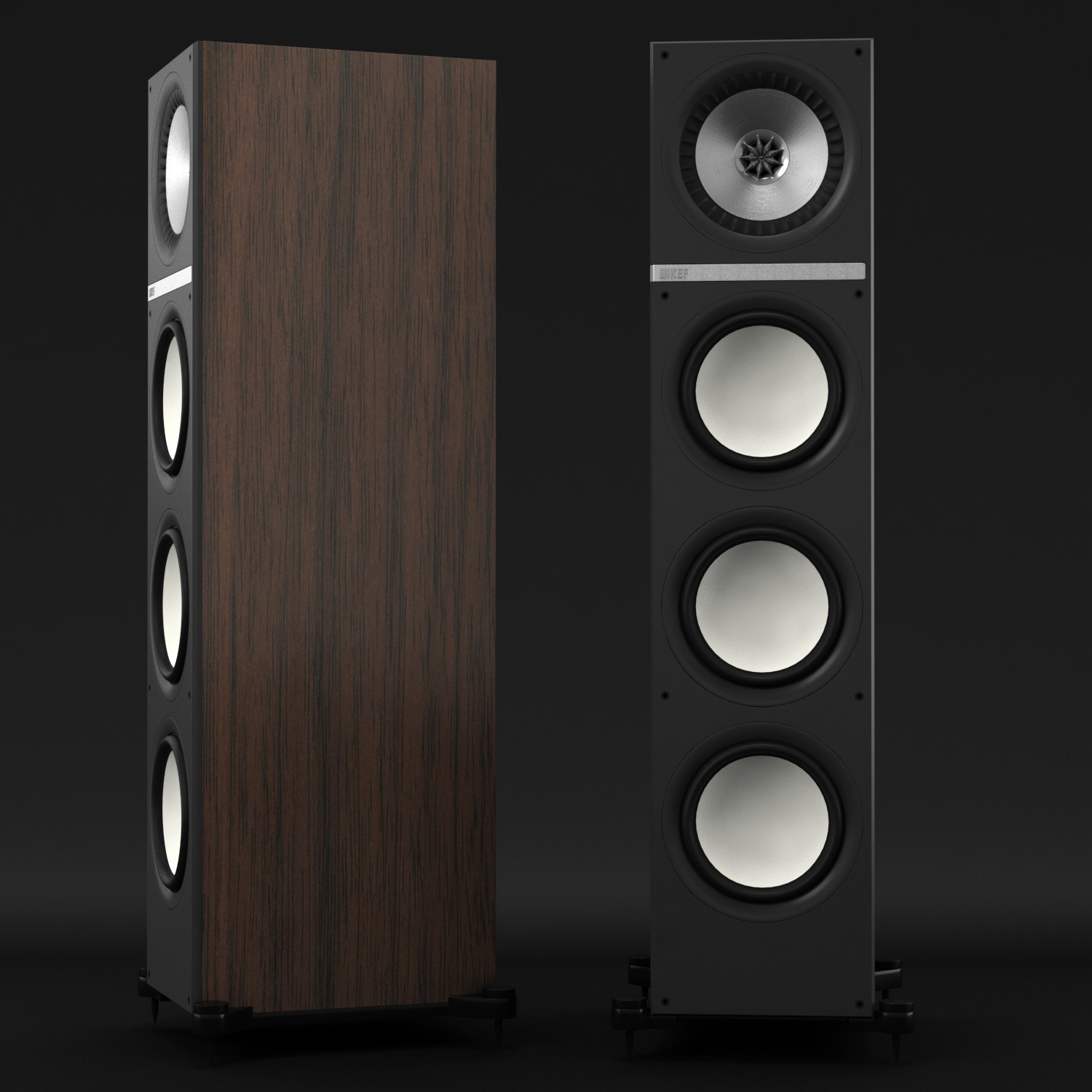 3d model kef q700 speaker