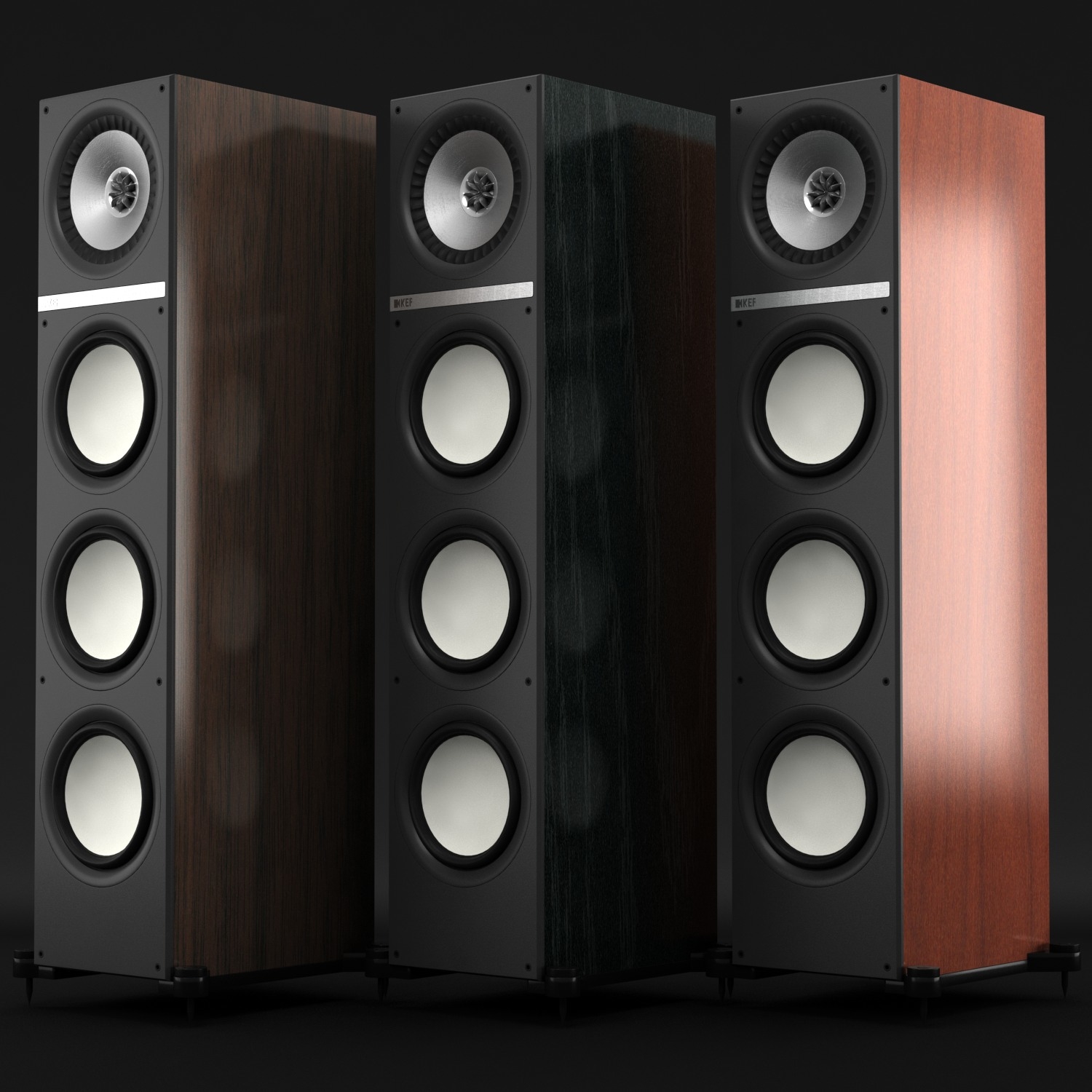 3d model kef q700 speaker