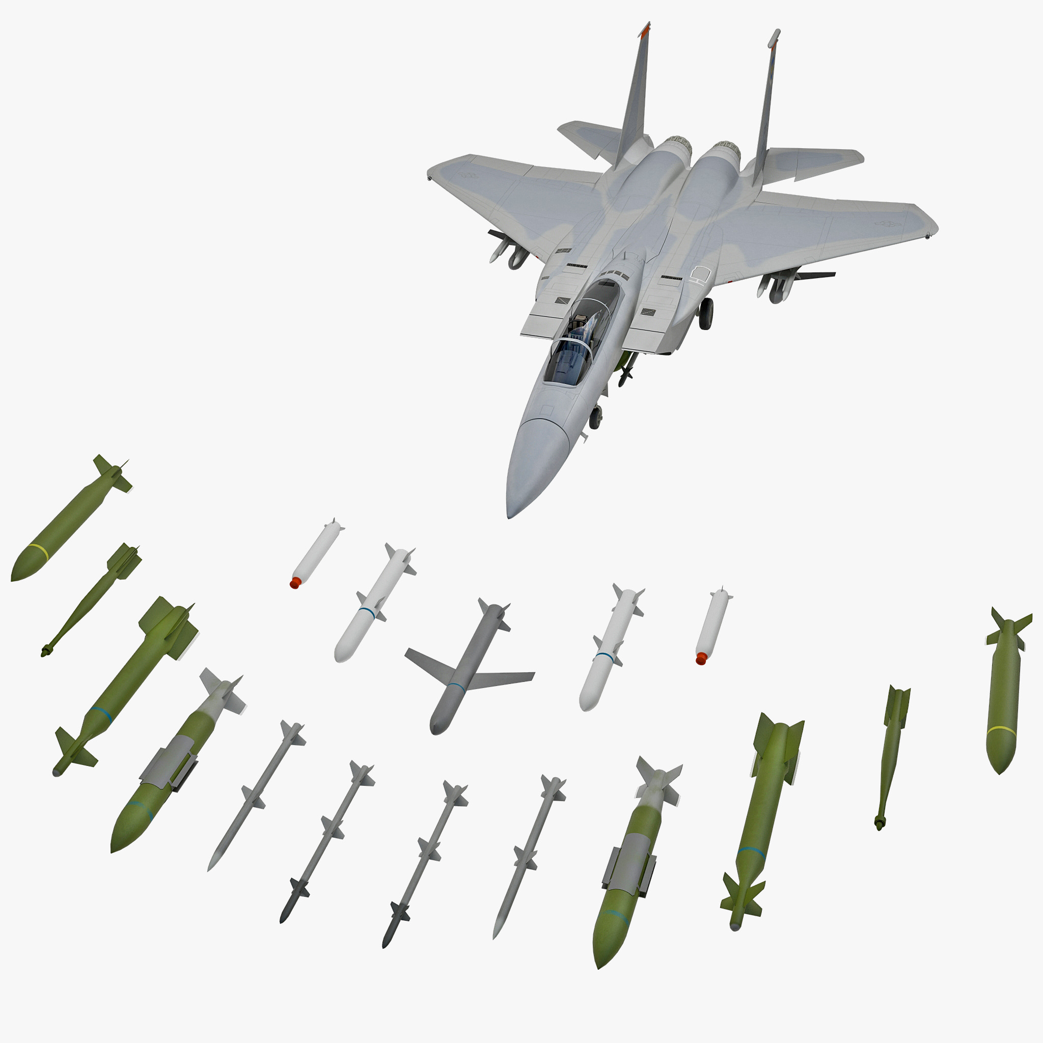 mcdonnell douglas f-15 eagle 3d model