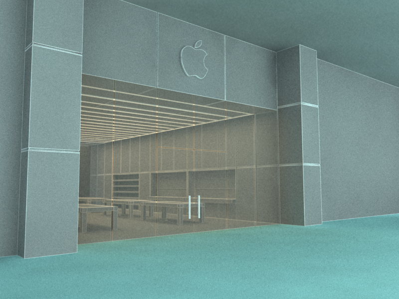 apple store 3d model
