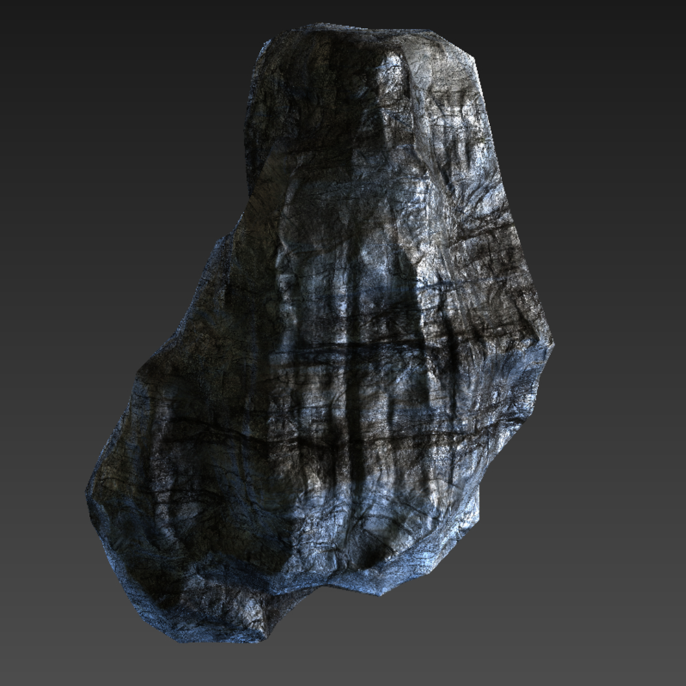 rock cliff 3d model