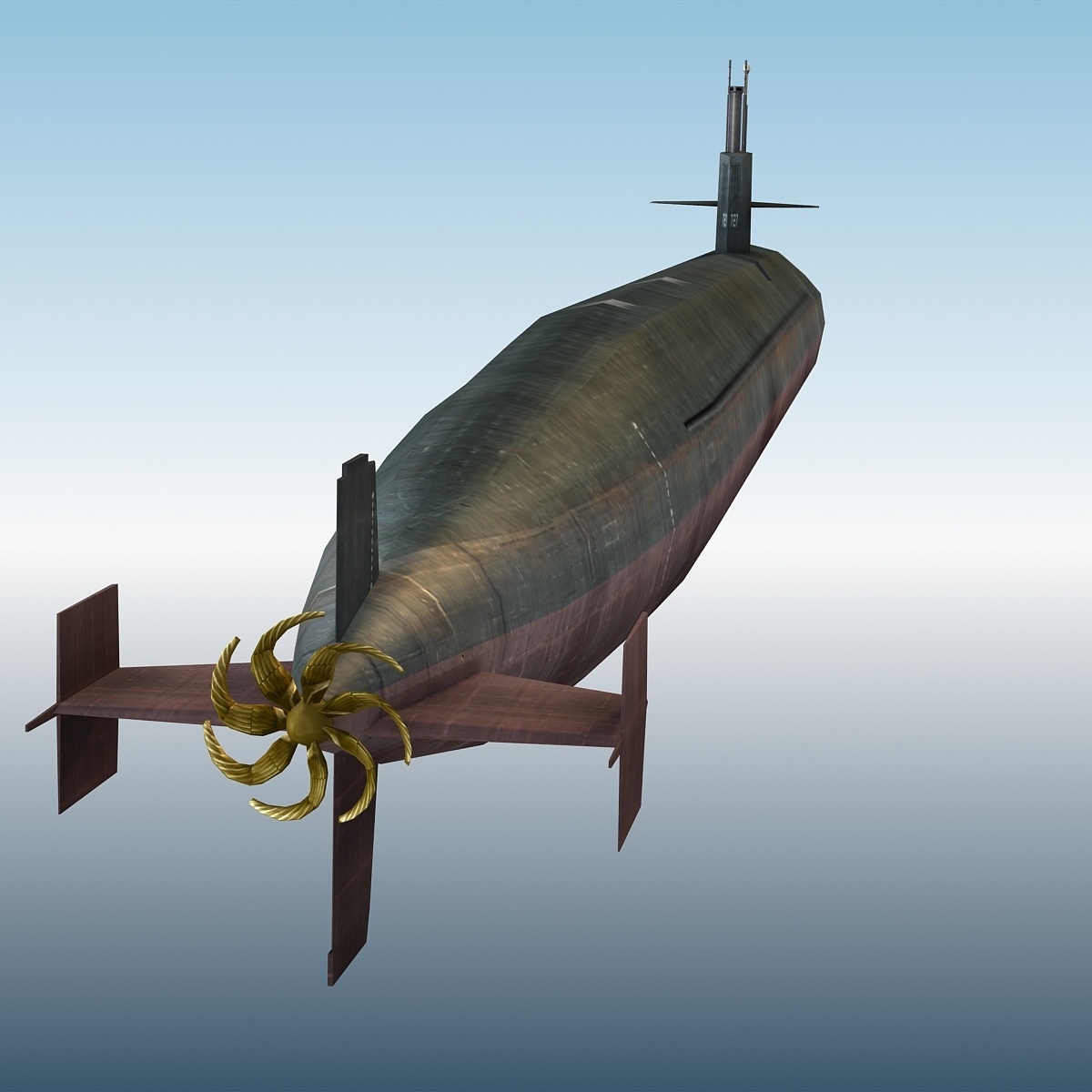 3d model uss michigan ssgn-727