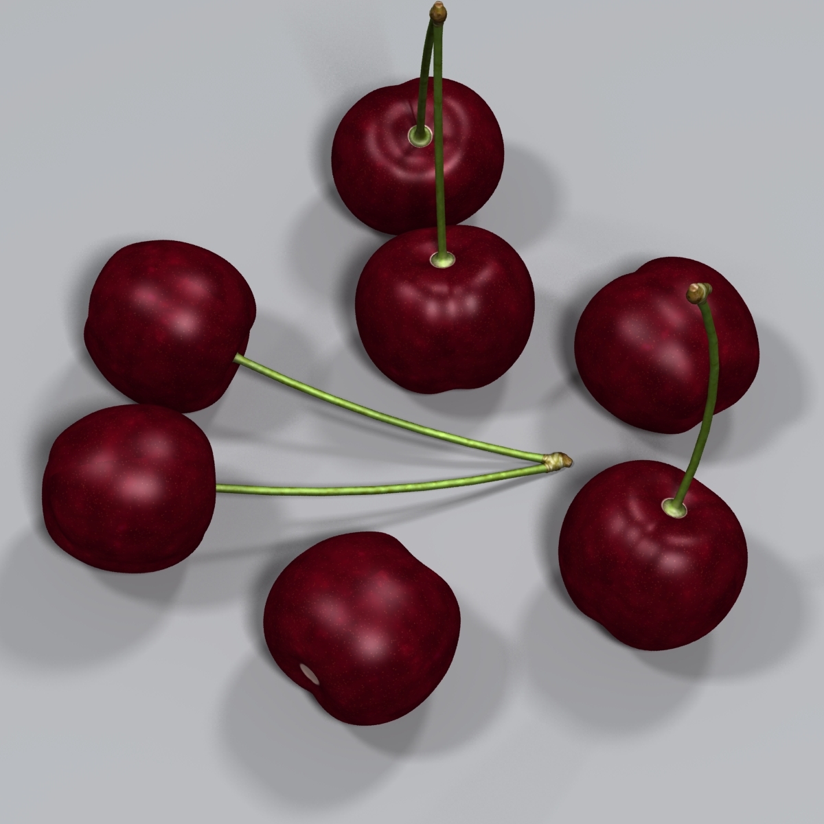 3d model of cherry