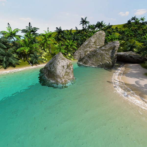 island modelled 3d model