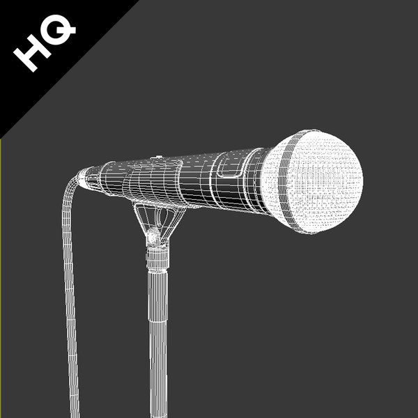 microphone 3d max