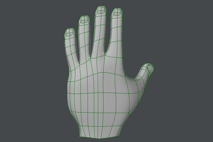 free human hand 3d model