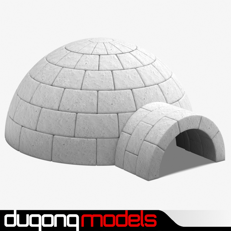 3ds max igloo house