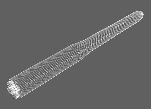 minotaur rockets 3d obj