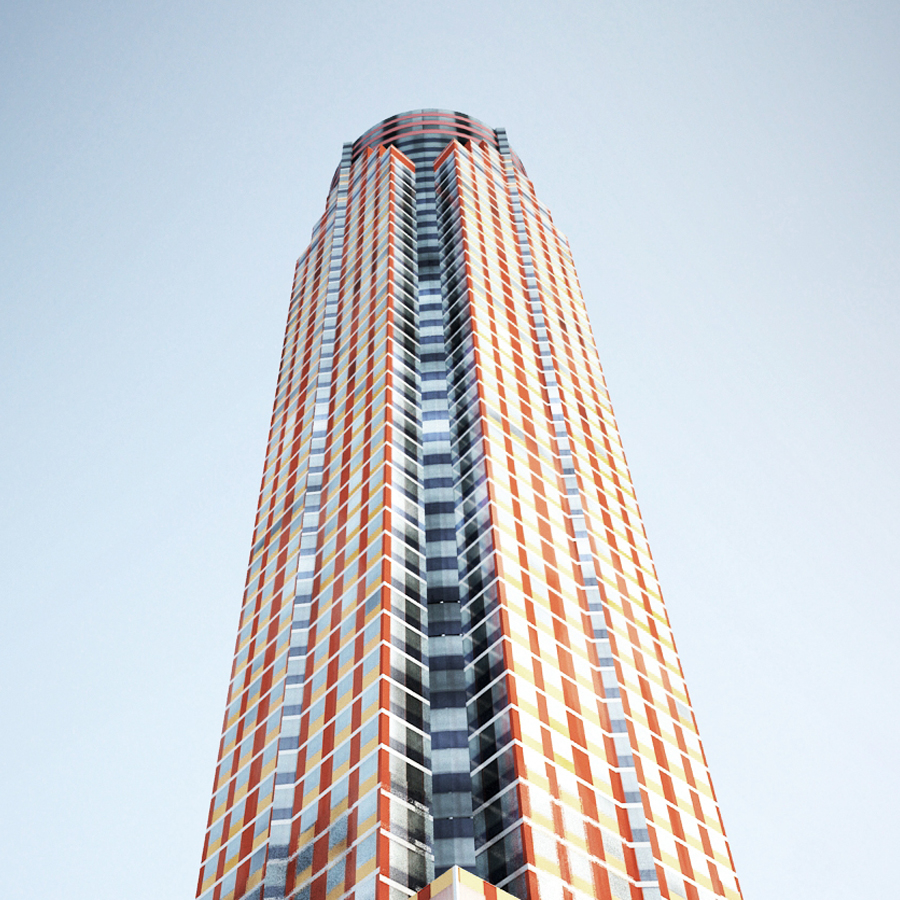 skyscraper messeturm 3d model