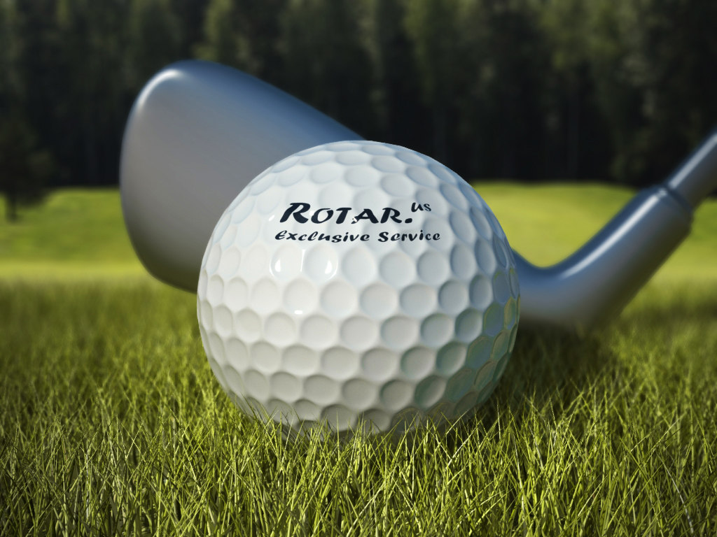 golf scene 3d model