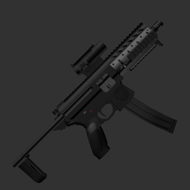 sig sauer mpx 3d model