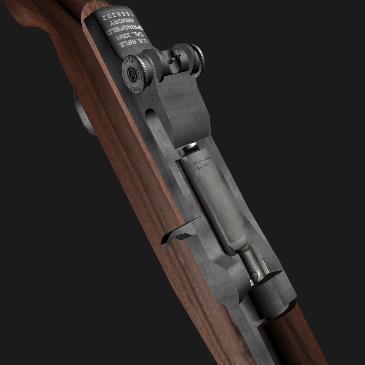 free m1 garand 3d model