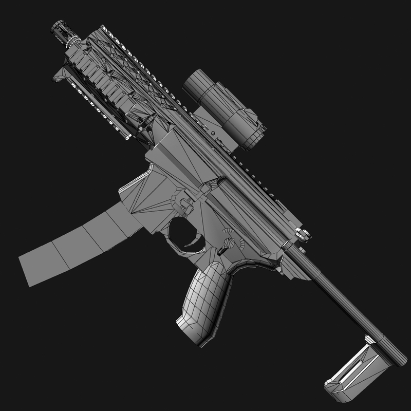 sig sauer mpx 3d model