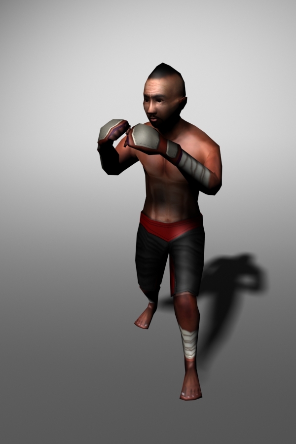 boxer animation fighting 3d 3ds