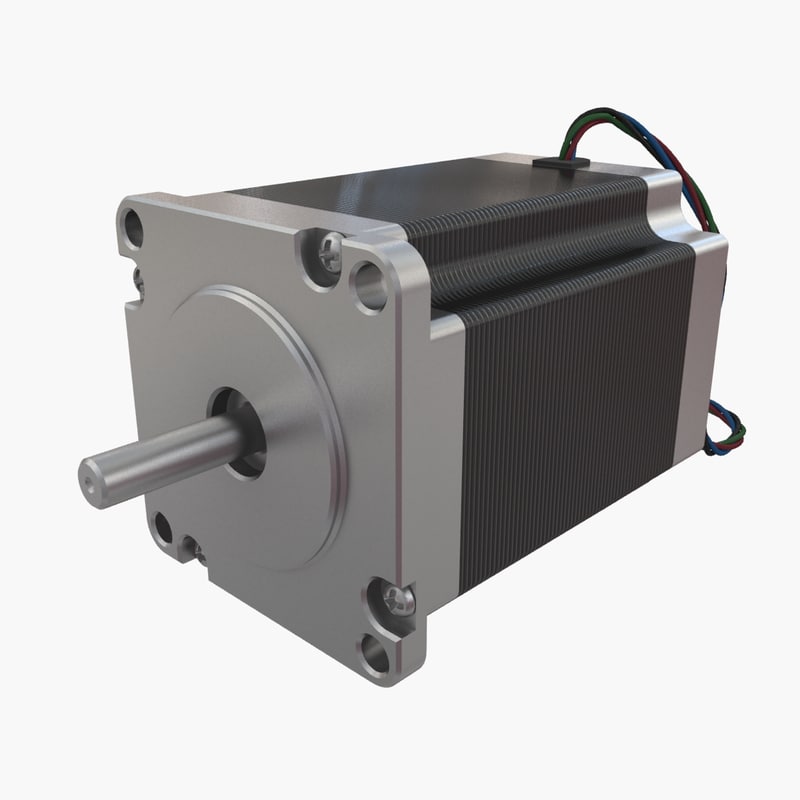 3d model stepper motor phb57s76