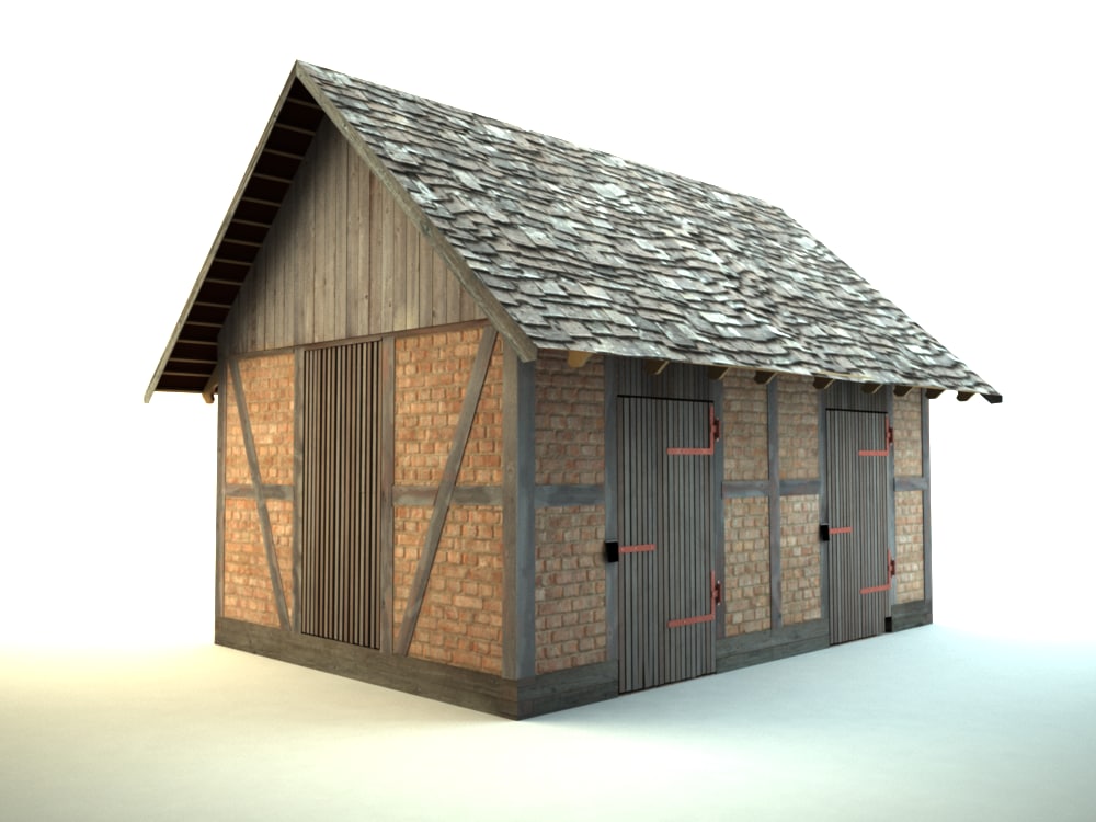 3d barn model