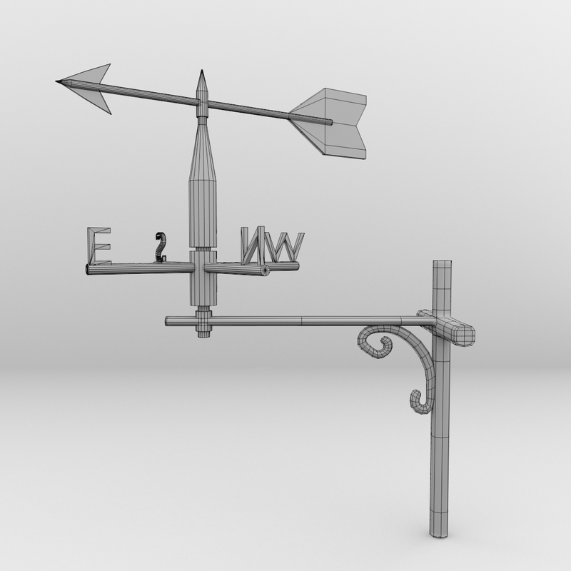 weather vane 3d model