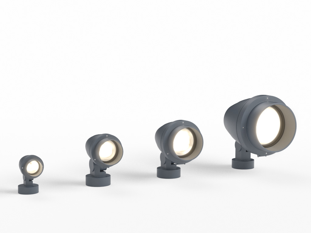 erco outdoor beamer projector 3d model