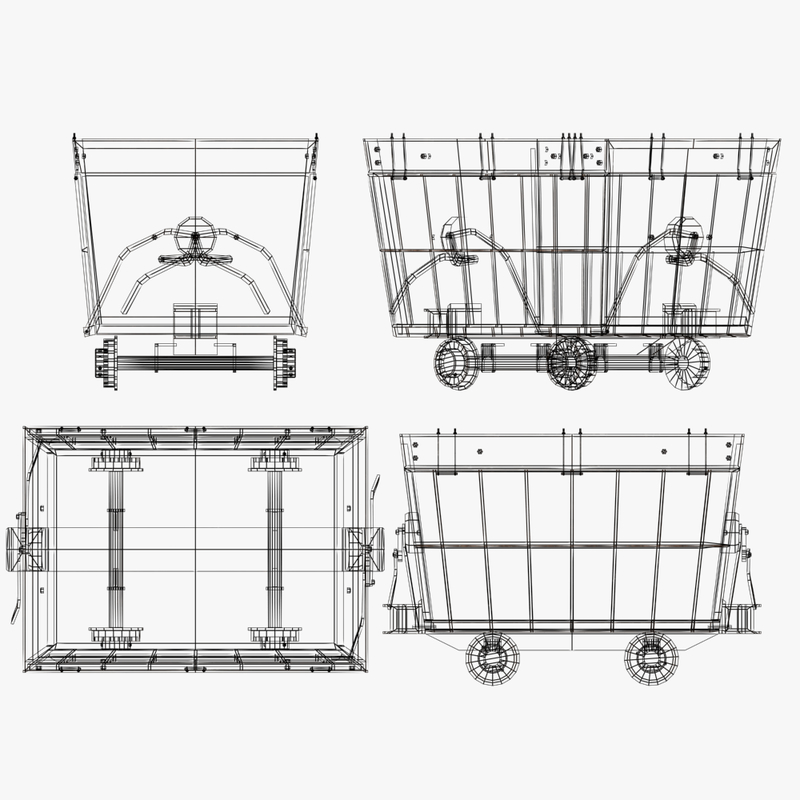 3d cart mining model