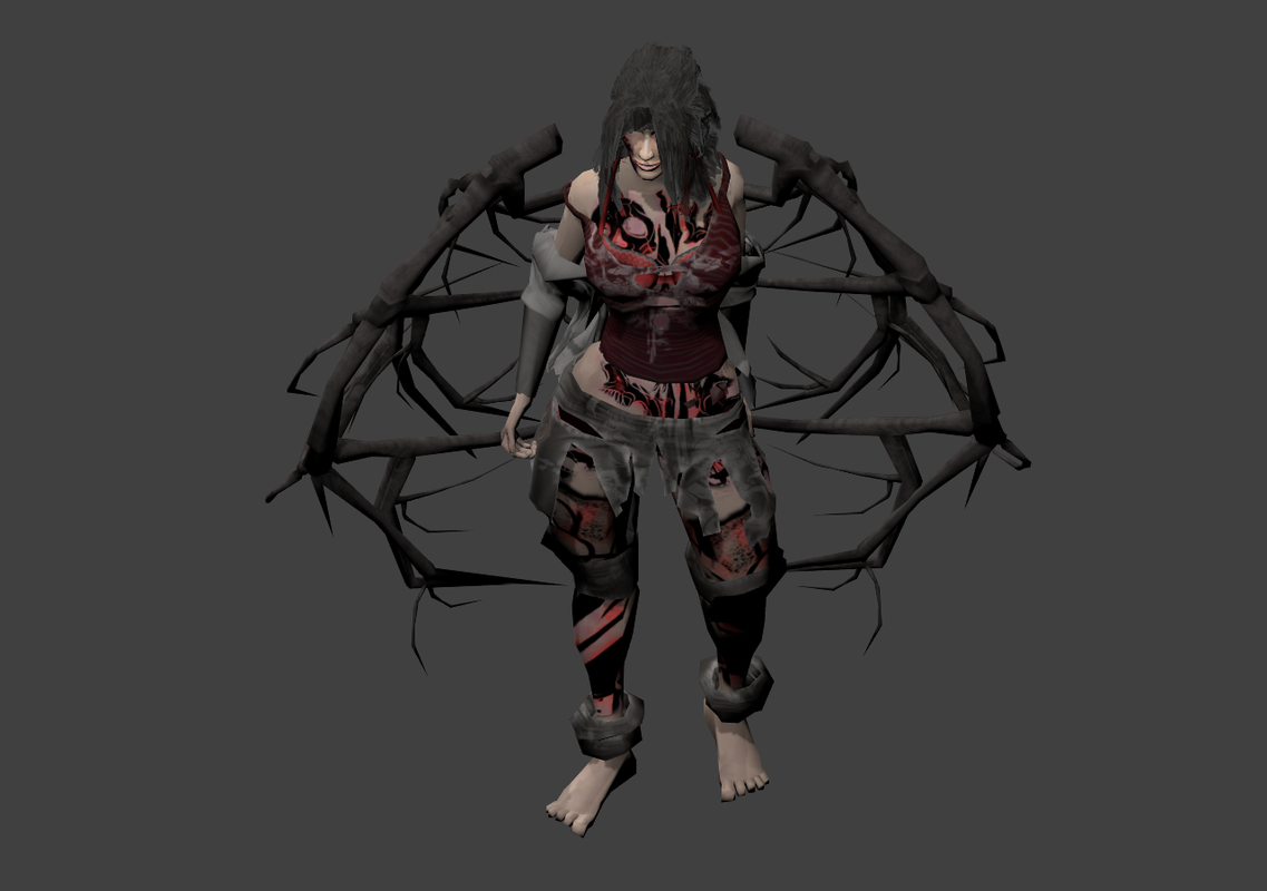 3d demon girl model