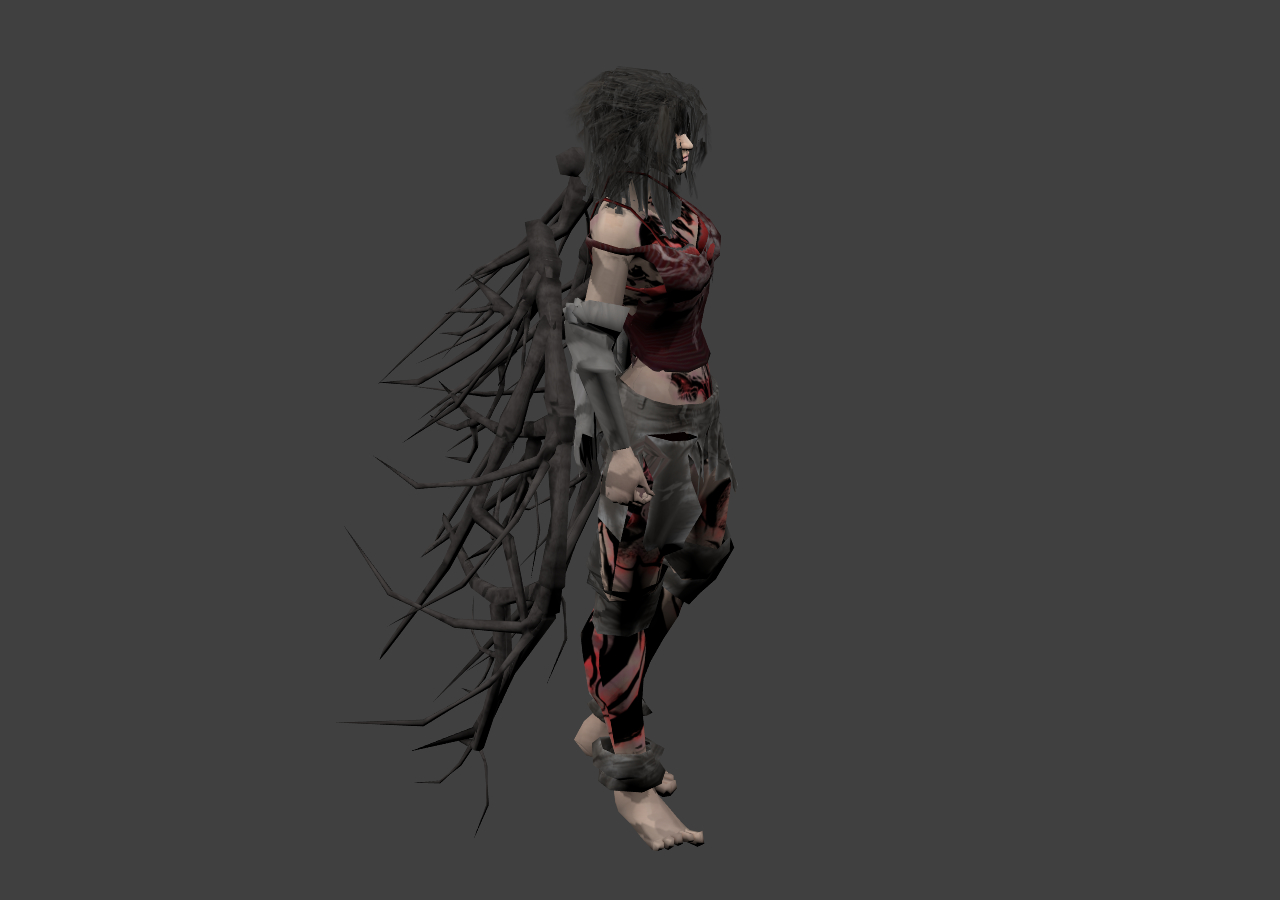 3d demon girl model