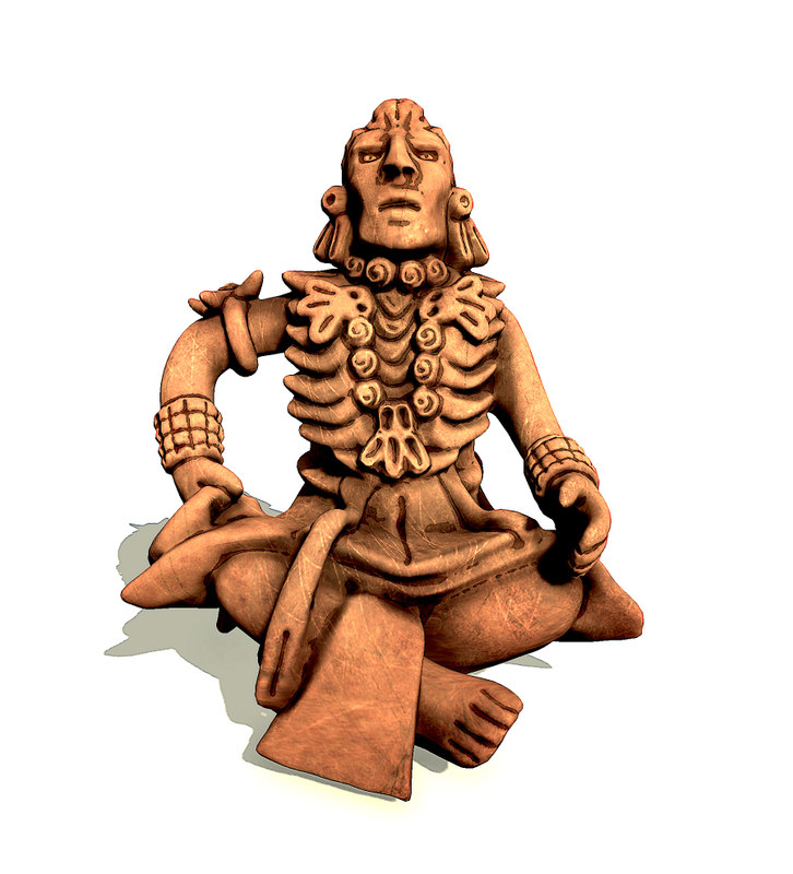 modelo 3d Estatua de comerciante maya - TurboSquid 760670