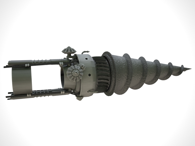 big drill 3d model