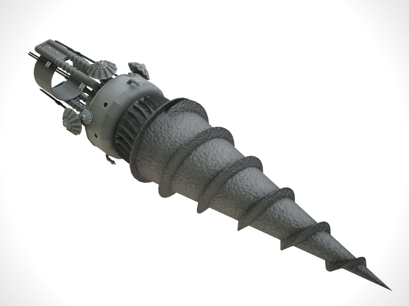 big drill 3d model