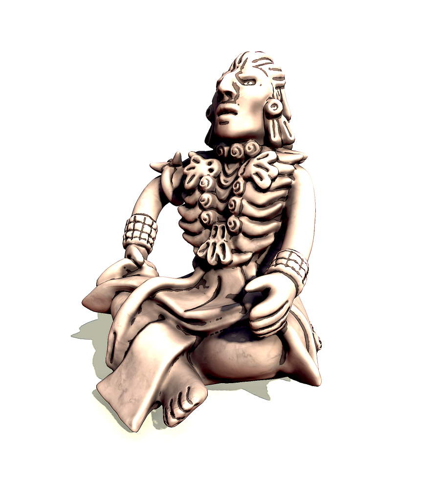 modelo 3d Estatua de comerciante maya - TurboSquid 760670