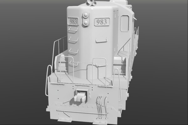 modelo 3d Locomotora GP9 (sin color) - TurboSquid 760446