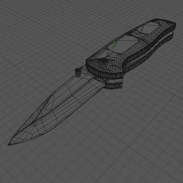 3d knife cutting weapon