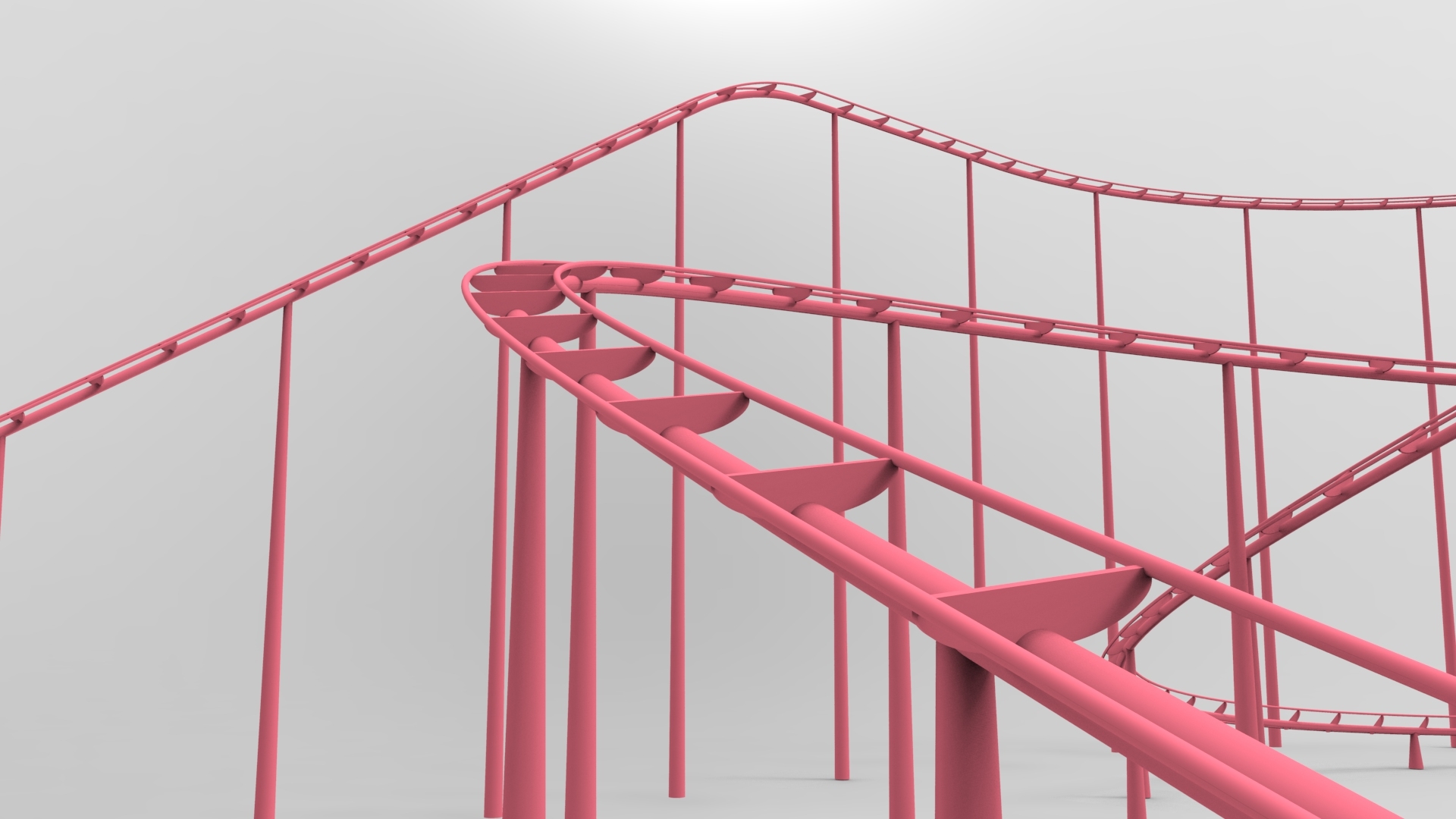 roller coaster 3d model