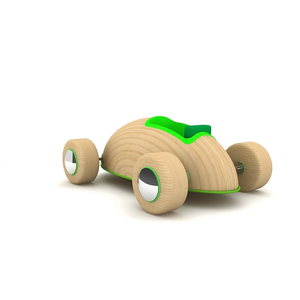 3d model wooden toy cars