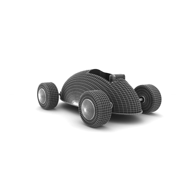 3d model wooden toy cars