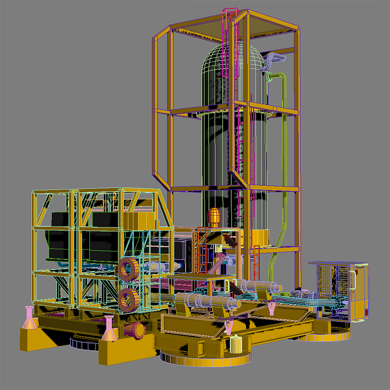 subsea offshore modules 3d model