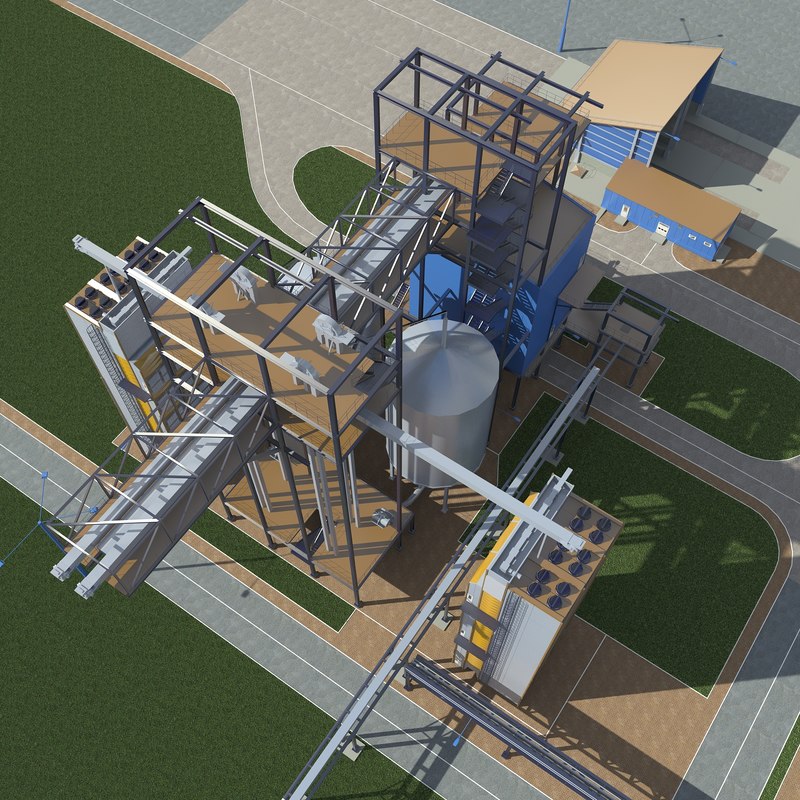 grain-dryer grain 3d dxf