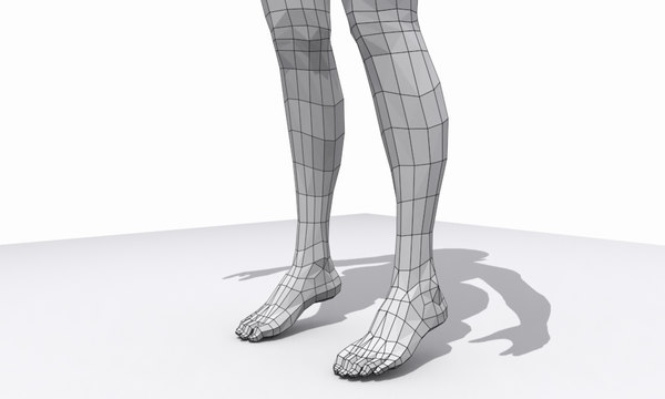 generic female base mesh human max