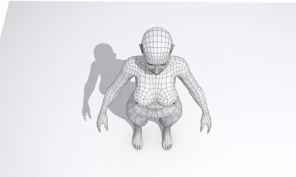 generic female base mesh human max