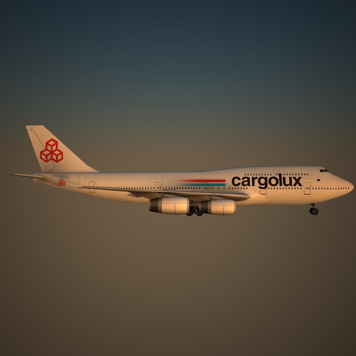3d model boeing 747-400 clx