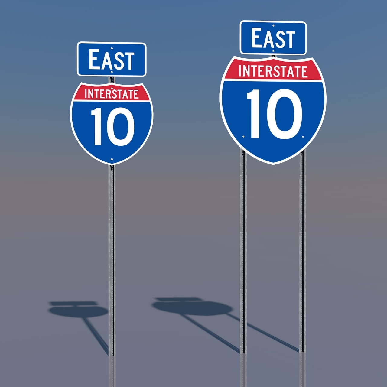 interstate 10 signs alabama c4d