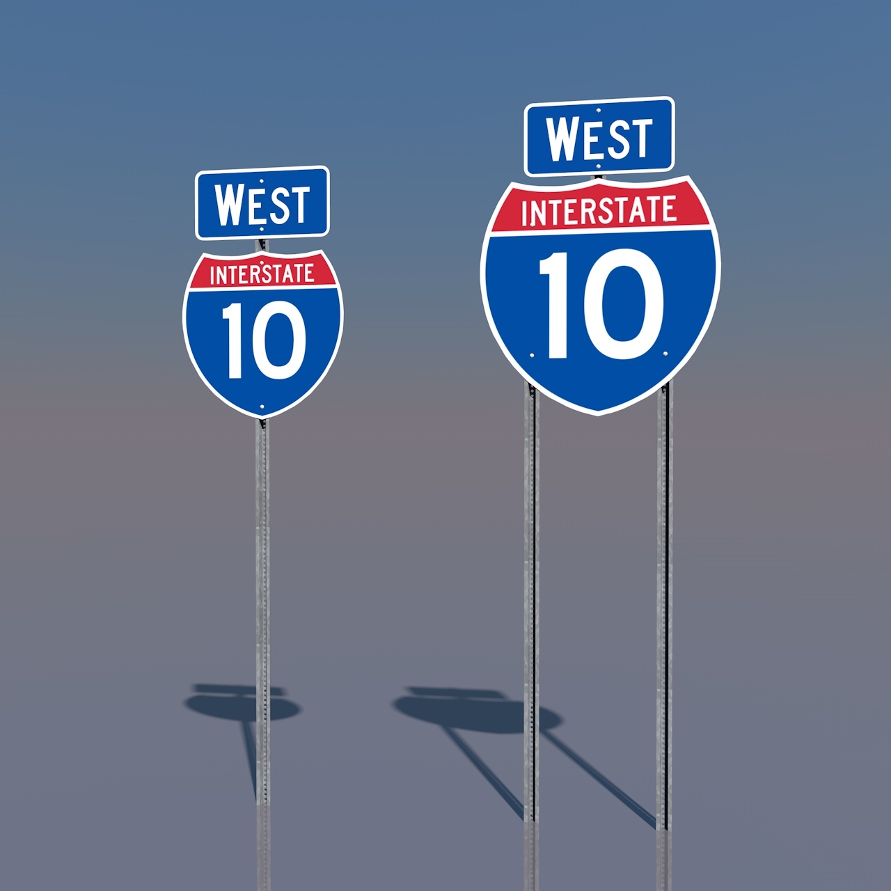 interstate 10 signs alabama c4d