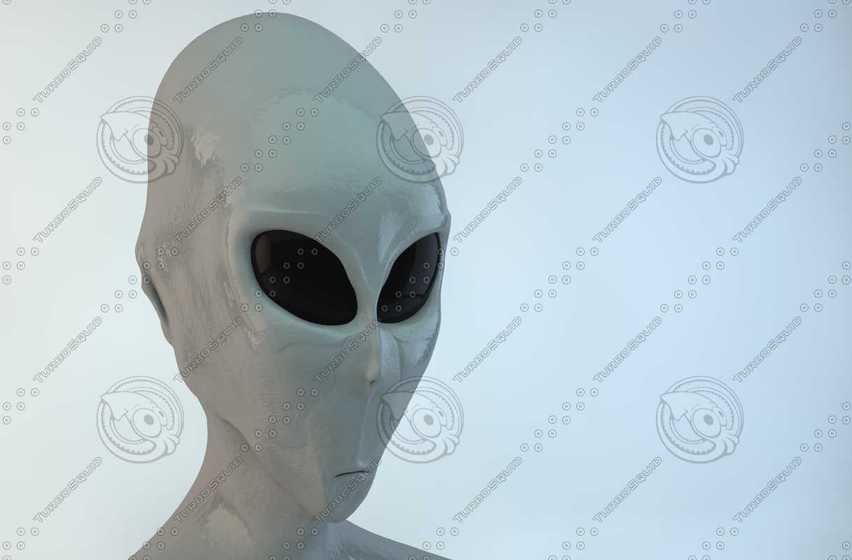 3d model of alien head